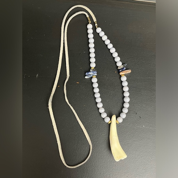 Sundance | Jewelry | Buffalo Tooth Ethiopian Opal And Leather Boho ...